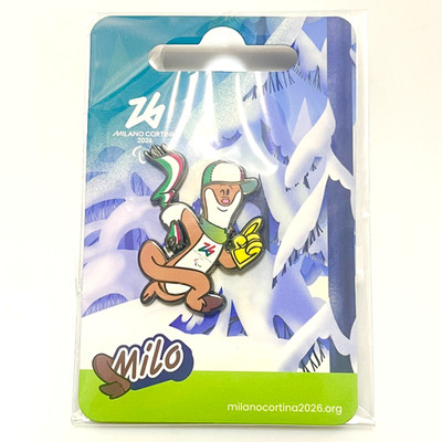 2026 Milano Cortina Winter Paralympic Mascot Milo & Flag Of Italy Happy ...
