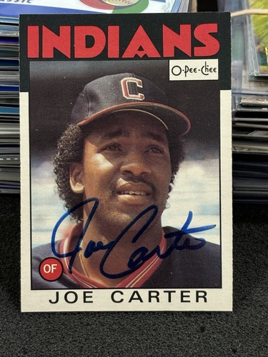1986 OPC joe carter autographed baseball card | eBay