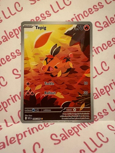 2025 Pokemon TCG Tepig 096/086 IR White Flare English Holo Full Art | eBay