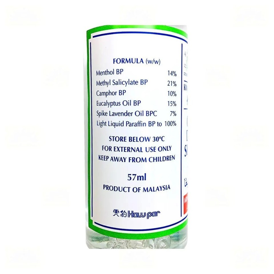 5x 57ml Kwan Loong Medicated Oil Stomach Ache Headaches Menthol ...