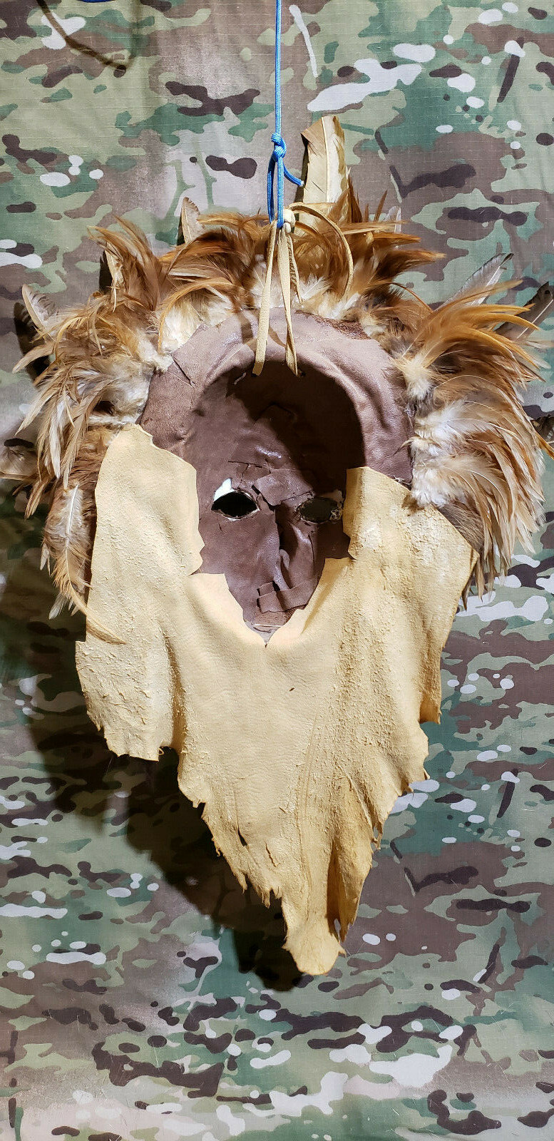 Native American Ceremonial Spirit Warrior War Battle Mask Lakota Oglala ...