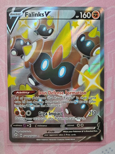 Pokemon Card TCG Falinks V SV115/SV122 Shining Fates Full Art NM / M | eBay