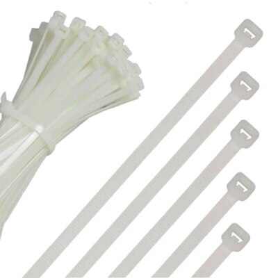 CABLE TIES ZIP TIES WHITE LONG SHORT SMALL THICK THIN LONG HEAVY DUTY ...