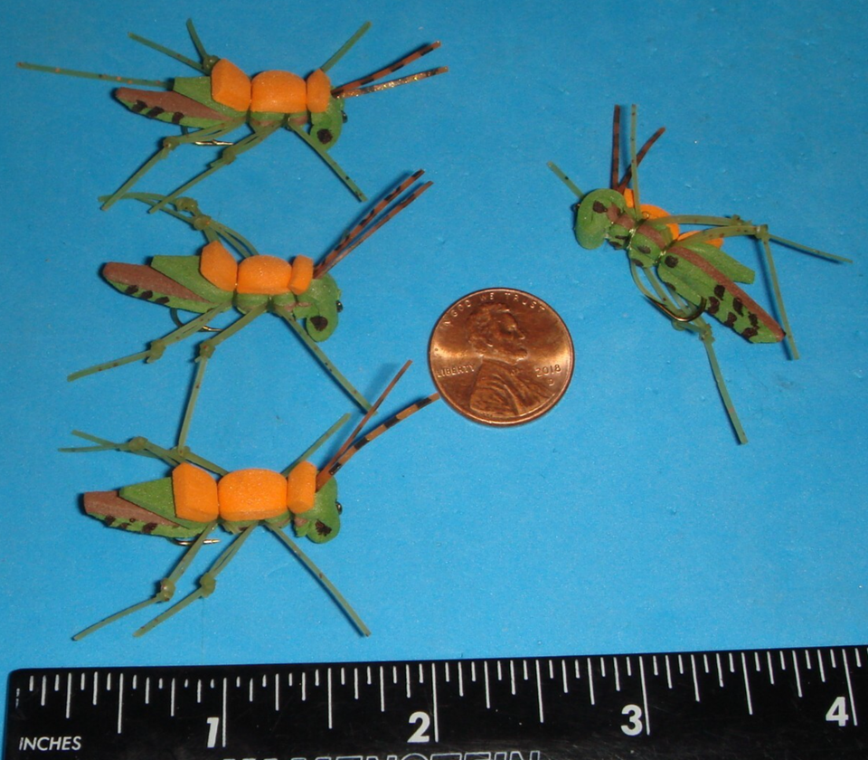 FLY FISHING FLIES - Olive JUICY HOPPER size #10 (6 pcs.) | eBay