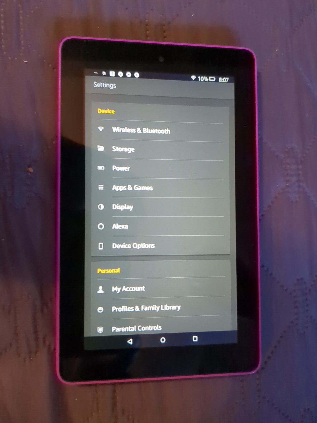 Amazon Fire (5th Generation) 16GB, Wi-Fi, 7in - Magenta 841667103150 | eBay