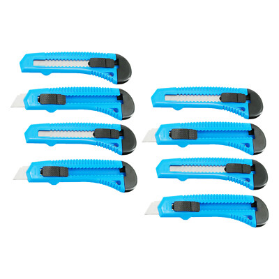 8 Packs - Utility Box Cutter Retractable Snap Off Lock Razor Sharp ...
