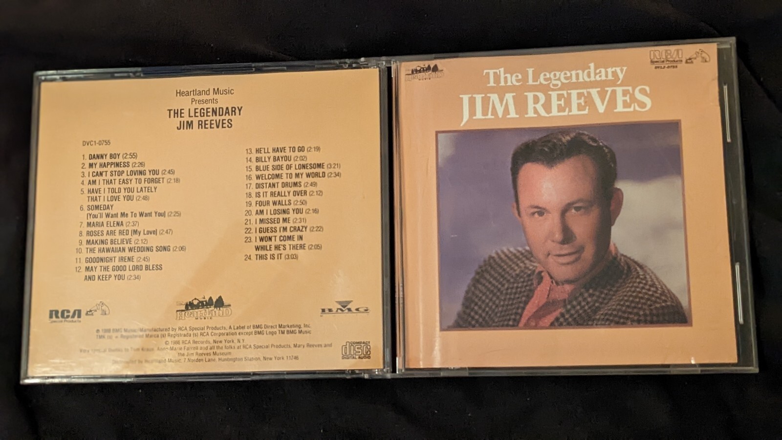 Jim Reeves 1988 The Legendary Jim Reeves RCA Music | eBay