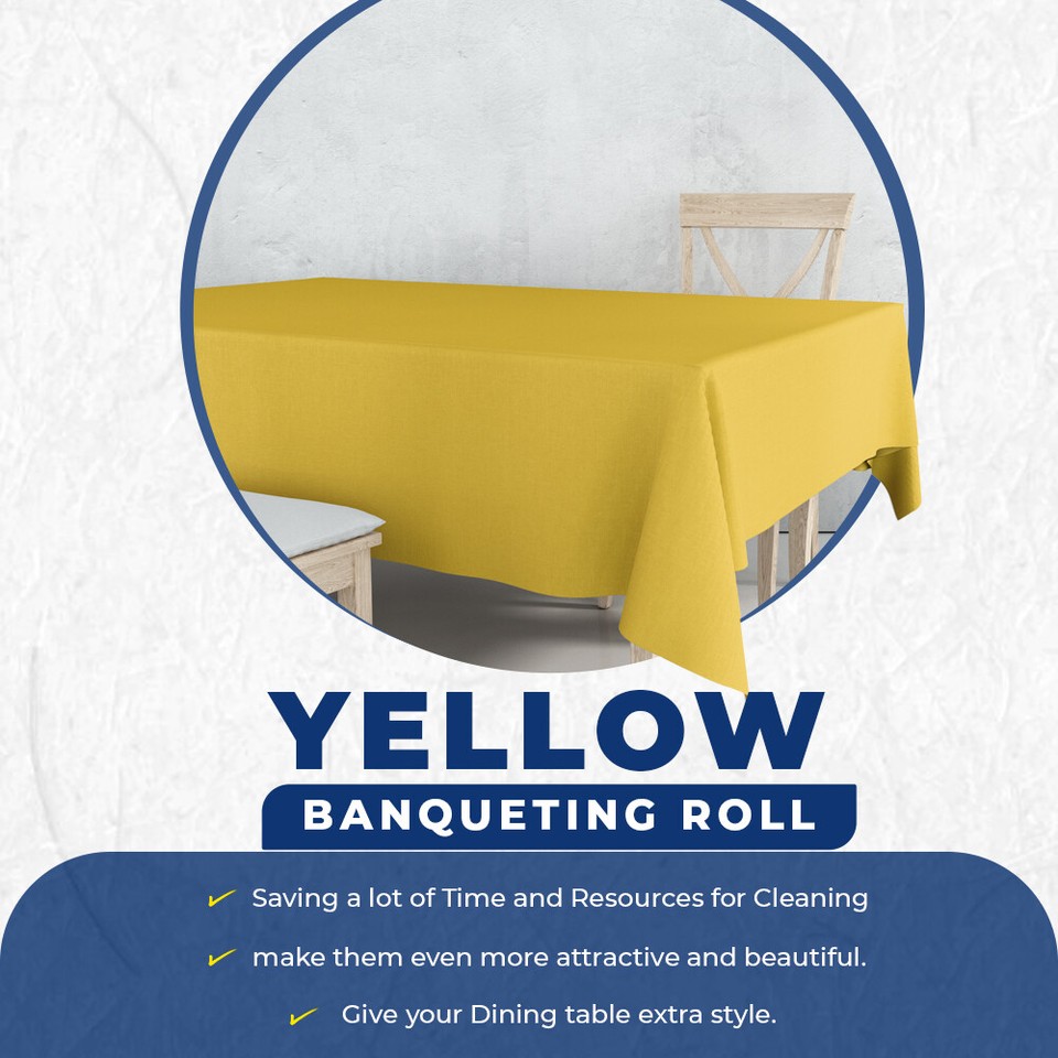 Paper Banquet Roll Table Cloth Banqueting Cover for Wedding Buffet ...