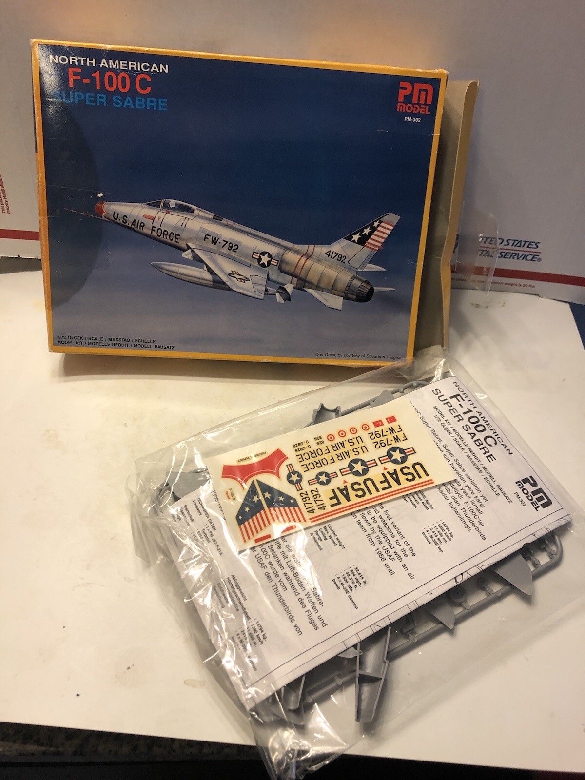 Shrink Wrapped PM Model Pm-302 North American F-100 C Super Sabre Kit 1 ...