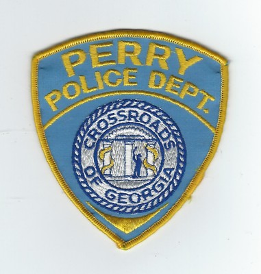 VINTAGE PERRY, GEORGIA POLICE DEPT. (CHEESE CLOTH BACK) patch | eBay