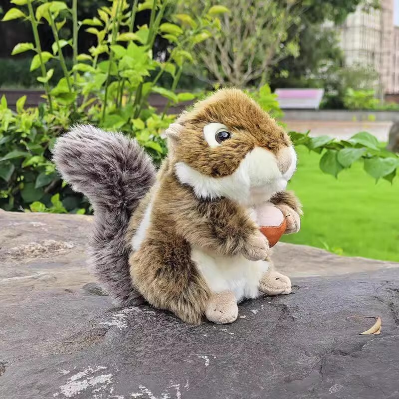 Simulated Animal Chipmunks Squirrel Hug Nut Plush Toy Stuffed Doll Boy ...