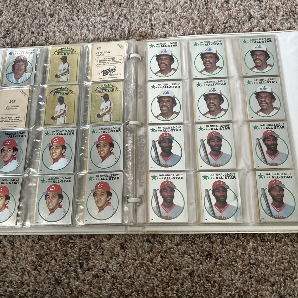 Vtg 1970s Official Major League Baseball Card ALBUM W/1981-82 Topps ...