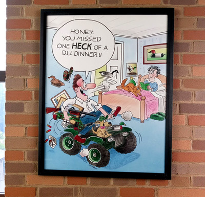 DUCKS UNLIMITED Framed Humorous Comic Cartoon Wall Art Bruce Cochran 19 ...