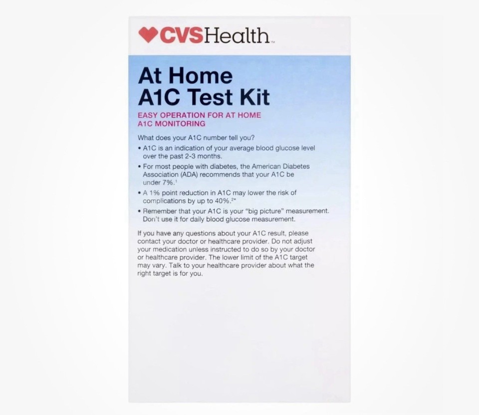 A1C at Home Test Kit, Home Use Monitoring of Glycemic Control, ex-06 ...