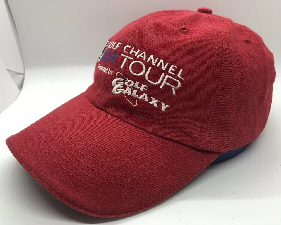 Golf Channel AM Tour Player Cap Hat Adult Adjustable Red 100% Cotton ...