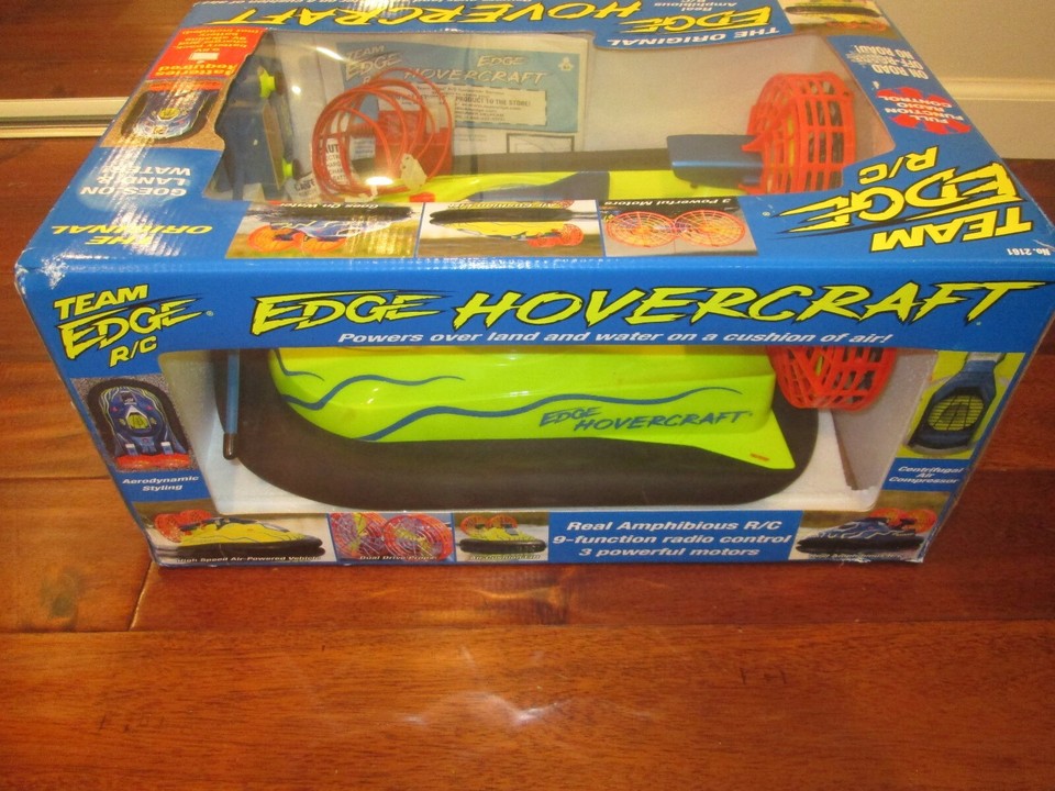 RARE Taiyo Edge Hovercraft RC w/Remote 49MHz 9.6v (2001) NEW OPEN BOX ...