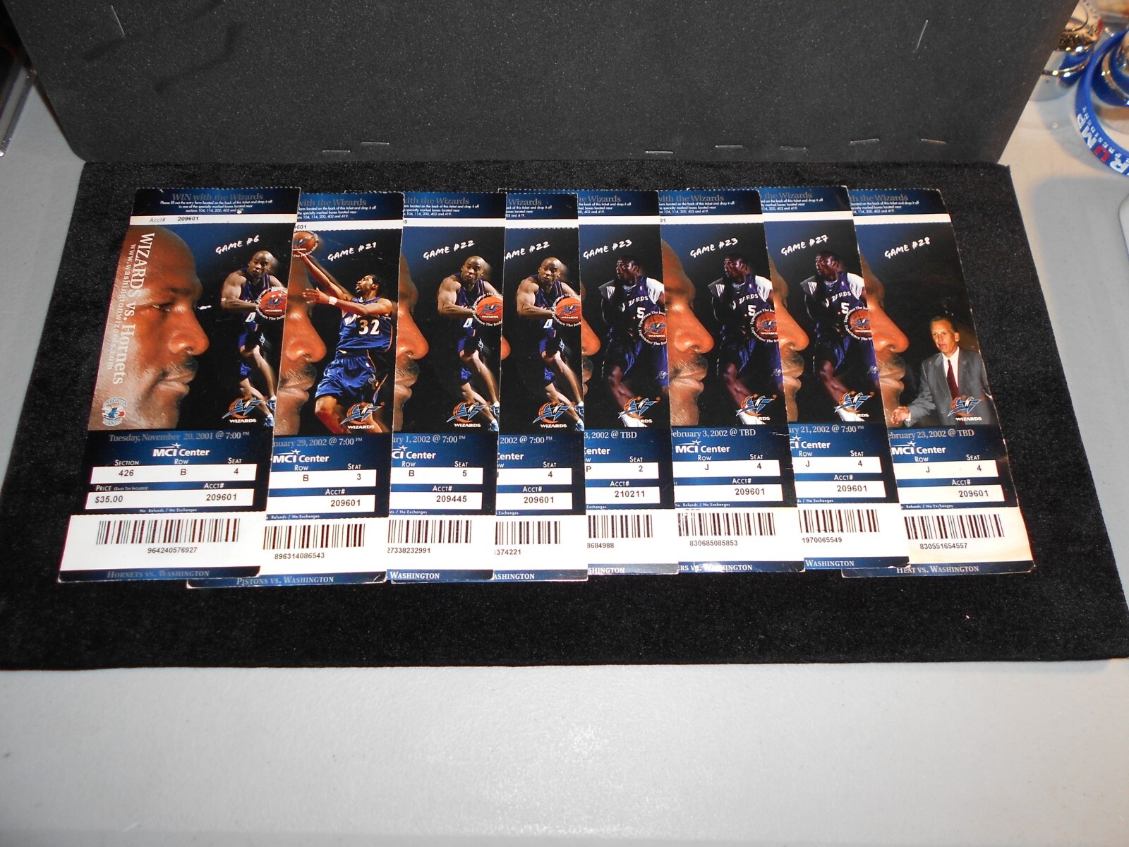 Michael Jordan MJ Washington Wizards Full Ticket Lot x 8 | eBay