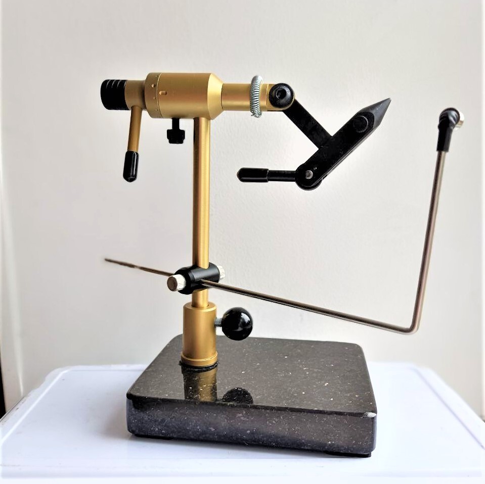TRUE ROTARY VISE TMF fly tying GOLD Grilse Vices by Tier McFlier marble ...