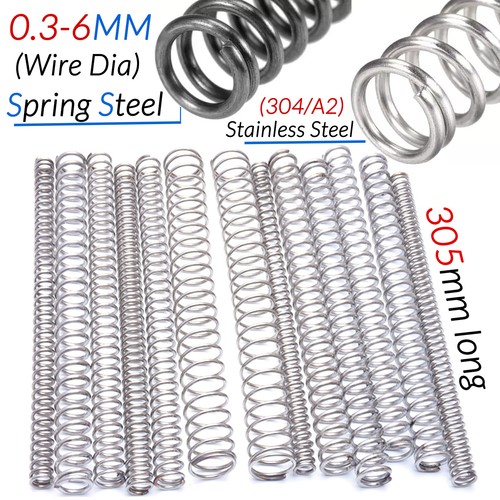 Compression Spring Various Size 3-60mm Diameter & 305mm Length Pressure ...