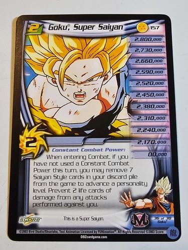 Goku, Super Saiyan 2003 Score Limited Dragon Ball Z DBZ TCG #157 | eBay