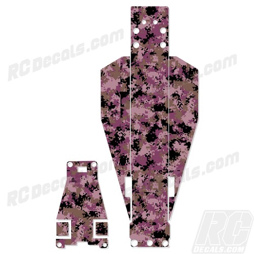 Traxxas Rustler Or Bandit Chassis Protector Digi Camo Red TRA3722 | eBay