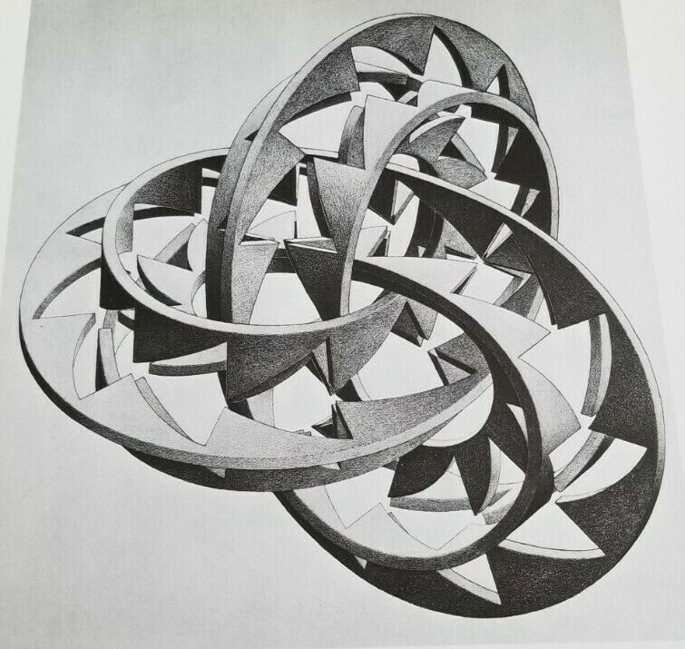 KNOTS (Mobius Trefoil Infinity Timeless 1966) M C Escher Optical ...