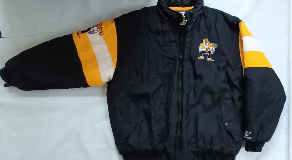 VINTAGE RARE PURDUE BOILERMAKERS FULL ZIPP NO HOOD WINTER BOMBER JACKET ...