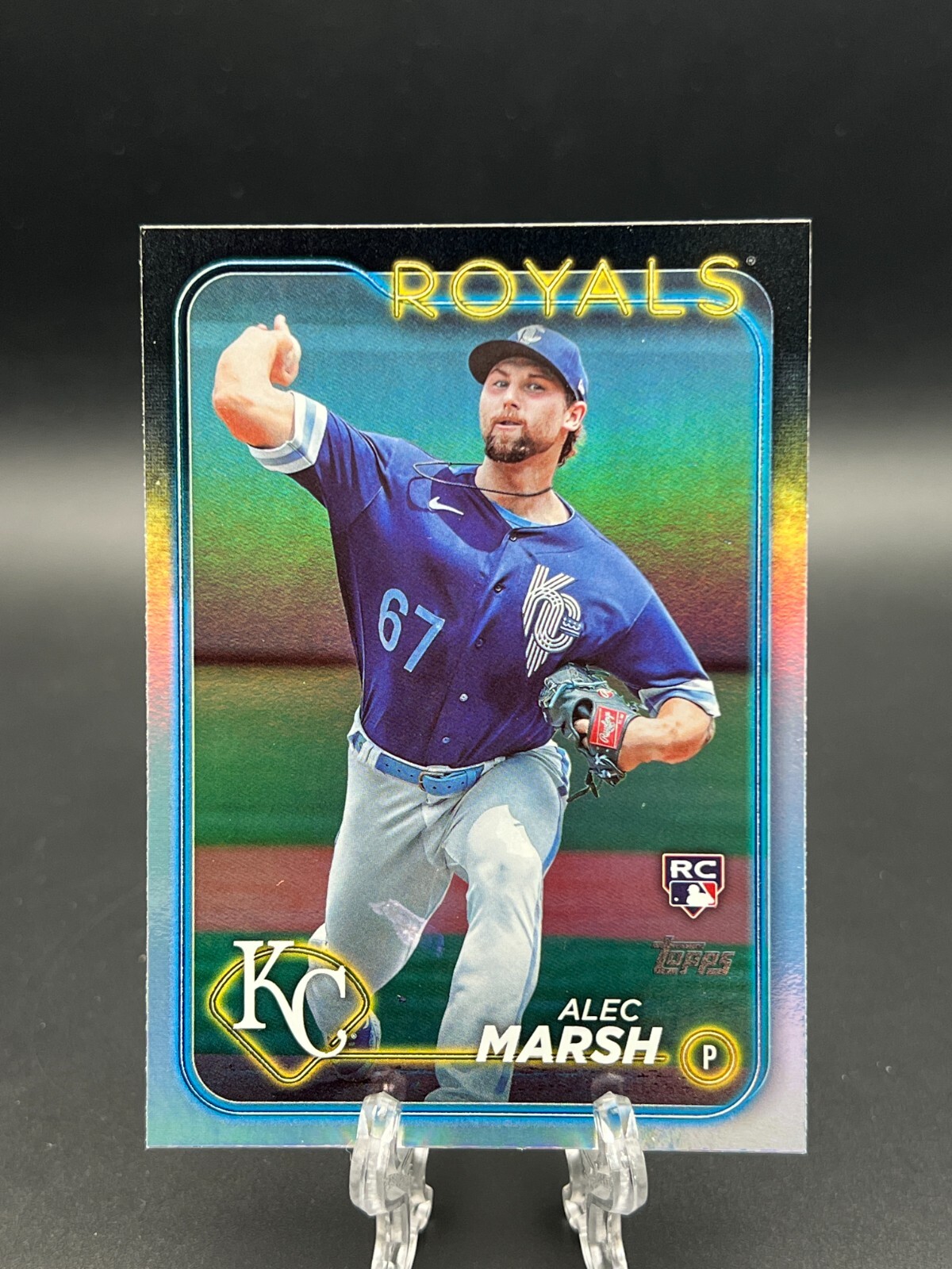 2024 Topps Series 1 Rainbow Foil #163 Alec Marsh Kansas City Royals ...