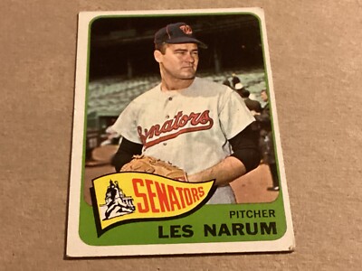 1965 Topps Baseball Card #86 Buster Narum - Senators - EX+ - Lite ...
