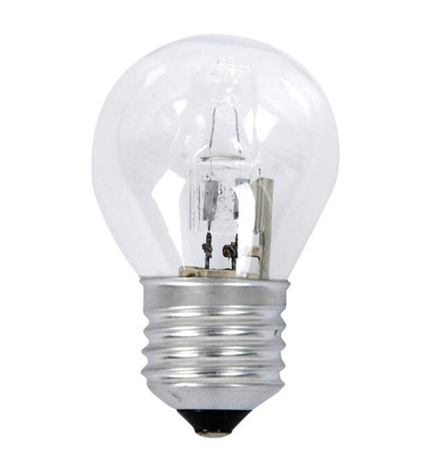 4 x 28W Clear Fancy Round Light Globes Bulbs Lamps Screw E27 Halogen ...