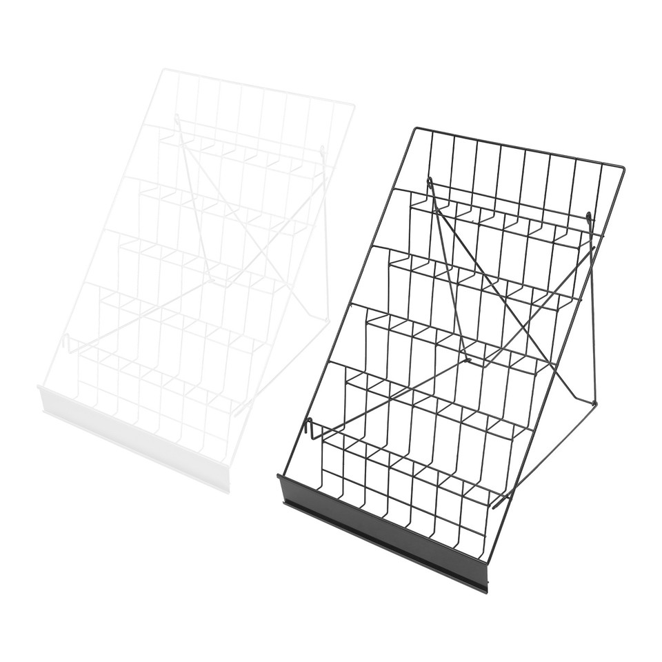 Black/White Wire Countertop Rack Book Display Rack Comic Book Display ...