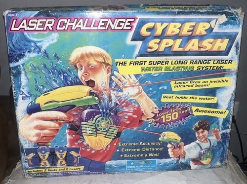Vintage 1998 Laser Challenge Cyber Splash Lazer Water Tag Guns ...