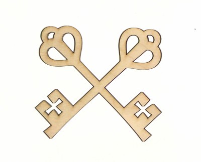 St Peter Keys Unfinished Wood Shape Cut Out S11479 Crafts Lindahl ...