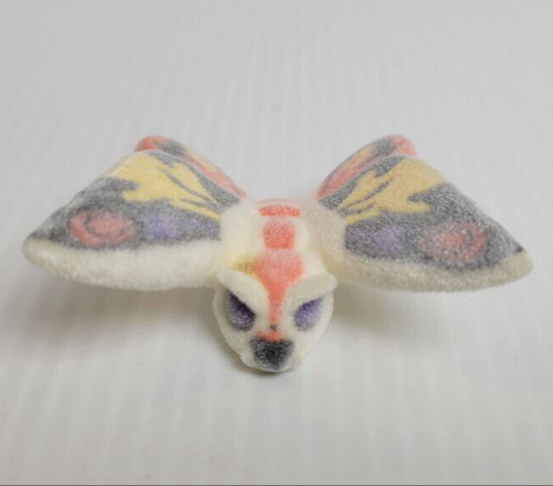 2001 Godzilla 1.5" Flocked Mothra Mini Figure Finger Puppet Gashapon ...