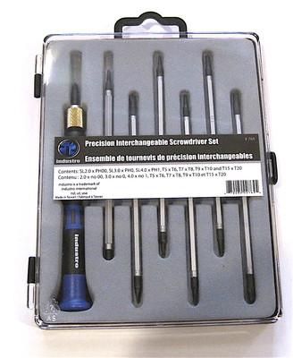 Precision Slotted, Phillips & Torx Driver Set. 7 Double Tipped Drivers ...