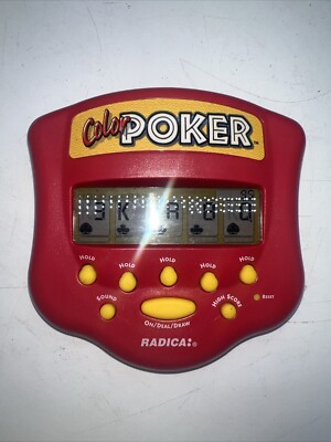 Radica Hand Held Color Poker Electronic Game | eBay