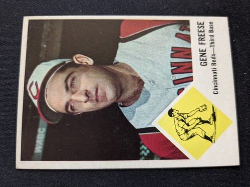 1963 Fleer Baseball Card # 33 Gene Freese - Cincinnati Reds (EX) | eBay