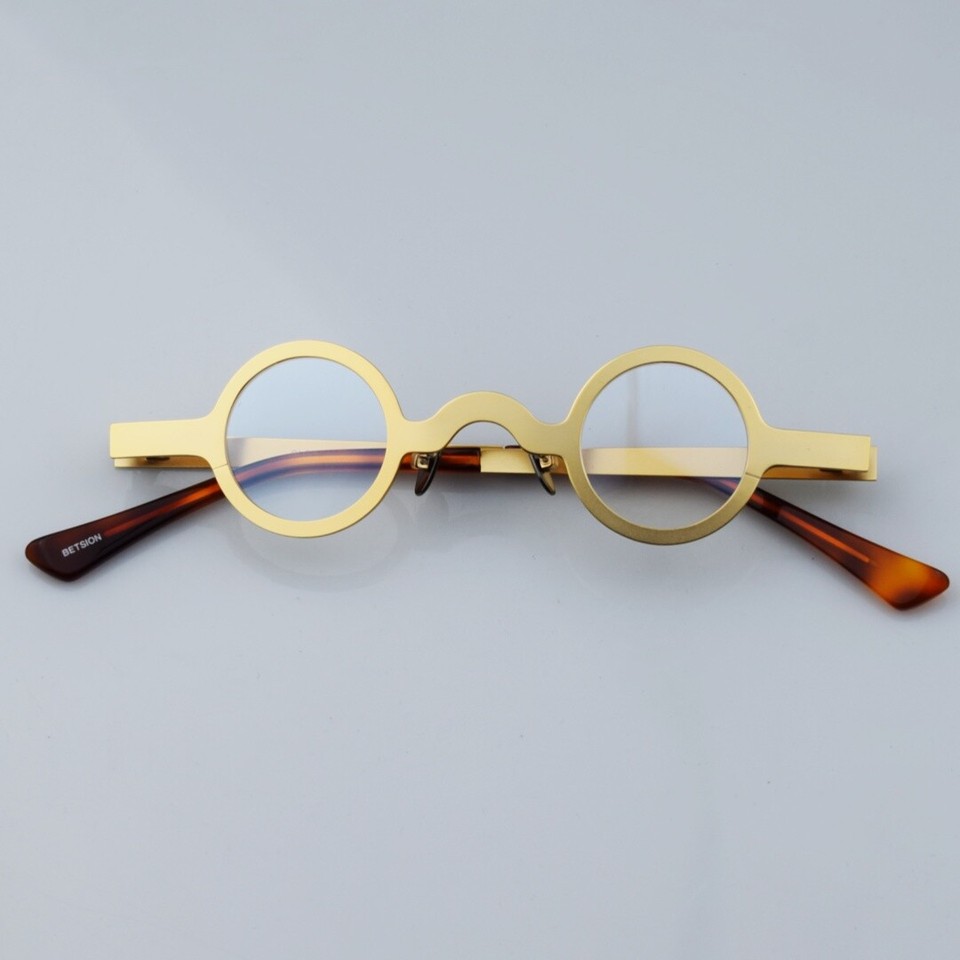 Vintage Small Round Eyeglasses Frames Women Black Round Glasses ...