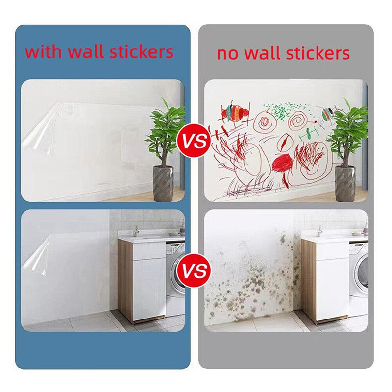 Wall Protective Transparent Film Electrostatic Anti-Dirty Self Adhesive ...