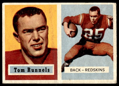 1957 Topps Tom Runnels * Washington Redskins #110 | eBay
