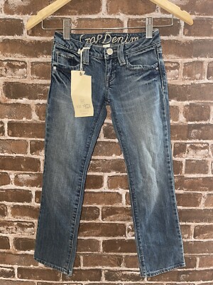 NWT GAPKIDS GAP KIDS GIRLS 6 REGULAR JEANS SKINNY SLIM LEG DENIM ...