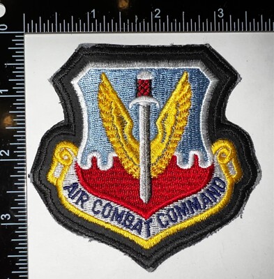 USAF US Air Force Air Combat Command HOOK & LOOP Jacket Patch | eBay