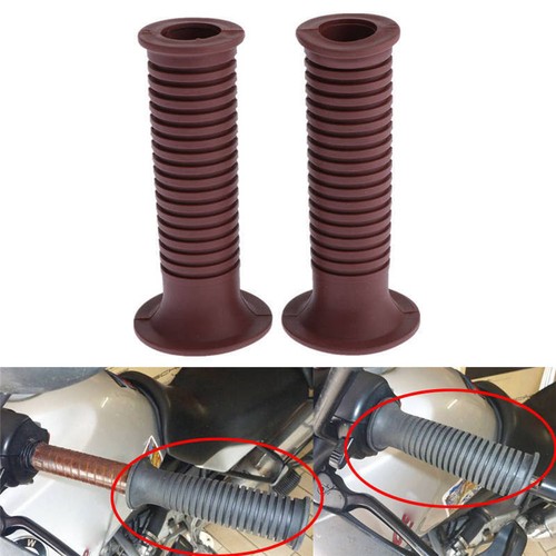 Motorcycle Brown Rubber Hand Grips Handlebar For BMW R1100 R1150 GS R S ...