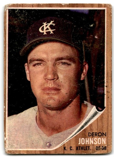 1962 Topps Deron Johnson Kansas City Athletics #82 | eBay