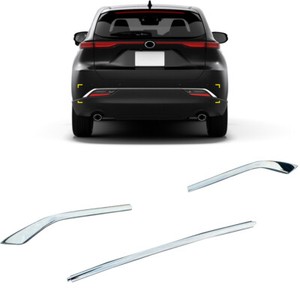ABS Chrome Rear Bumper Molding Trim For Toyota Harrier Venza XU80 2020 ...