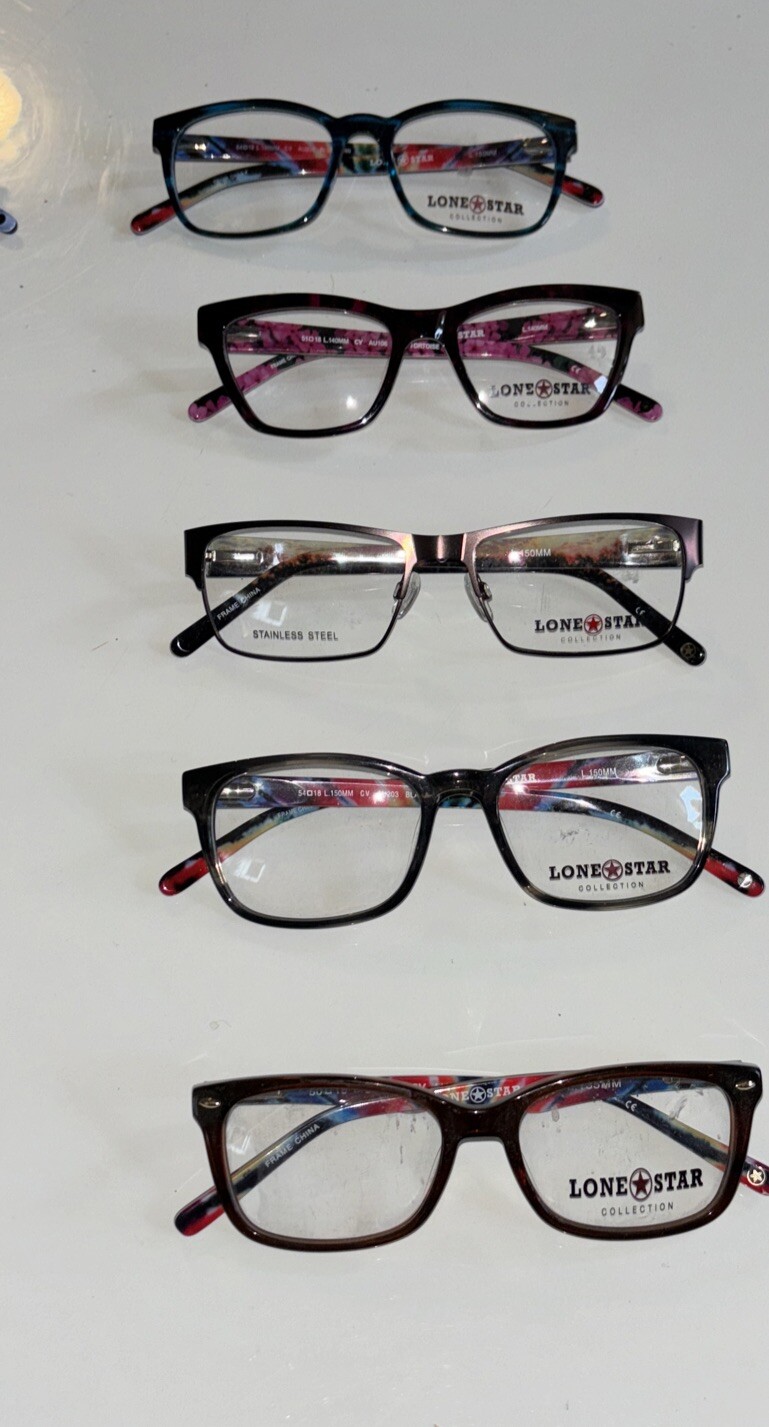 LONE STAR EYEGLASSES FRAMES ONLY LOT OF TEN | eBay
