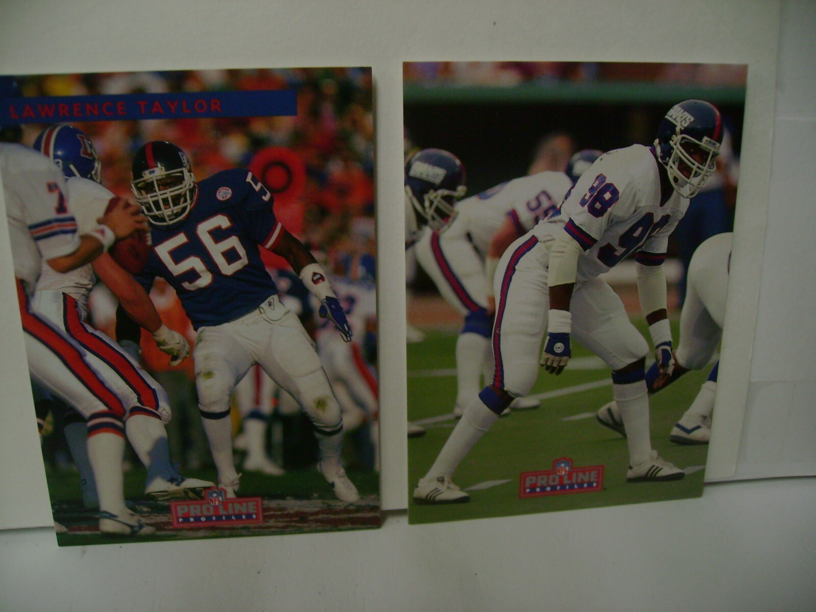 LAWRENCE TAYLOR LOT 1992 PROLINE PROFILES #1 #3 | eBay