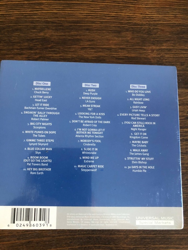 3CD SET 20th Century Masters Super Heroes Of Rock The Millennium ...