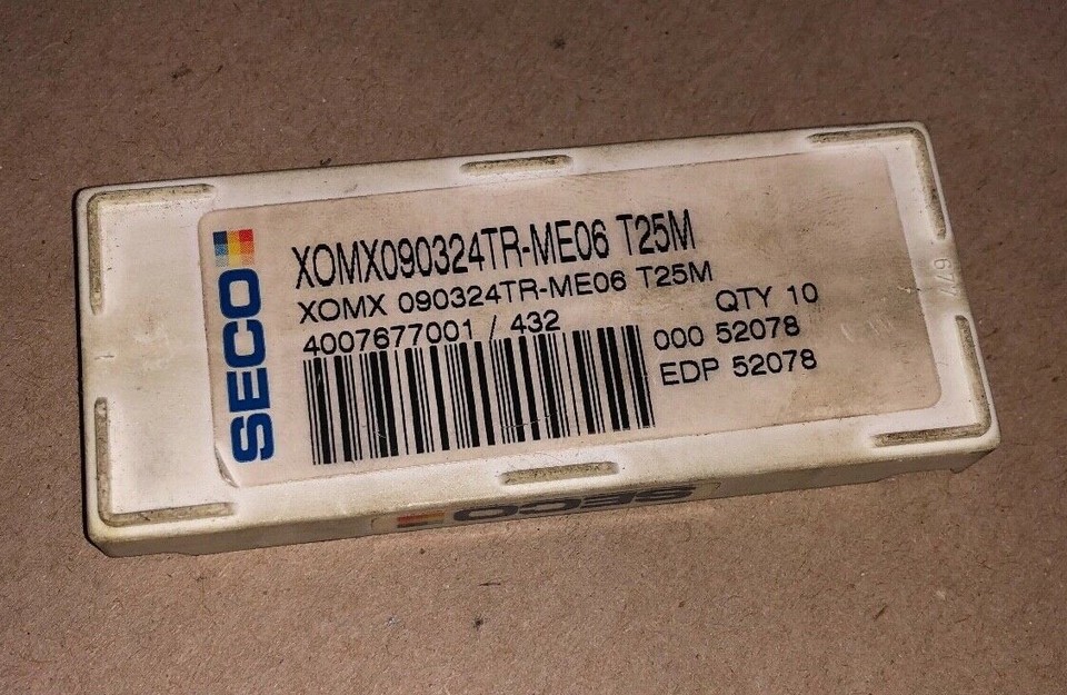 SECO CARBIDE INSERTS QUANTITY 6 XOMX 090324TR ME06 T25M | eBay