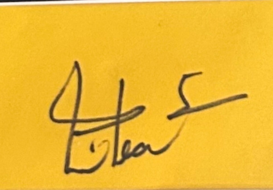 Rush Neil Peart Signed Display 78-79 Signature On Card Stock Autograph ...